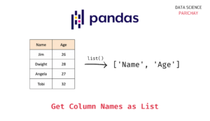Get Column Names as List in Pandas DataFrame - Data Science Parichay