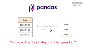 Pandas - Check If Date is the Last Day of a Quarter - Data Science Parichay