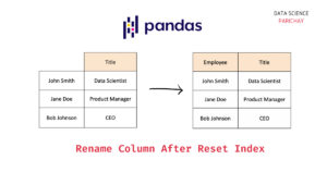 Pandas - Rename Column after Reset Index - Data Science Parichay